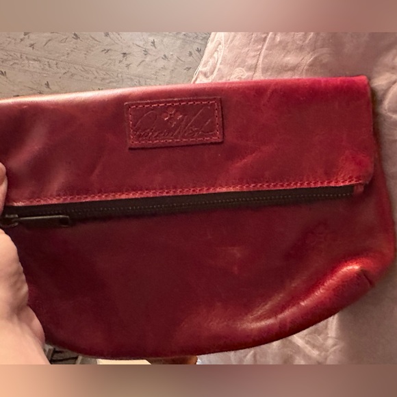 Patricia Nash | Bags | Patricia Nash Burnished Leather Zip Top Wristlet ...